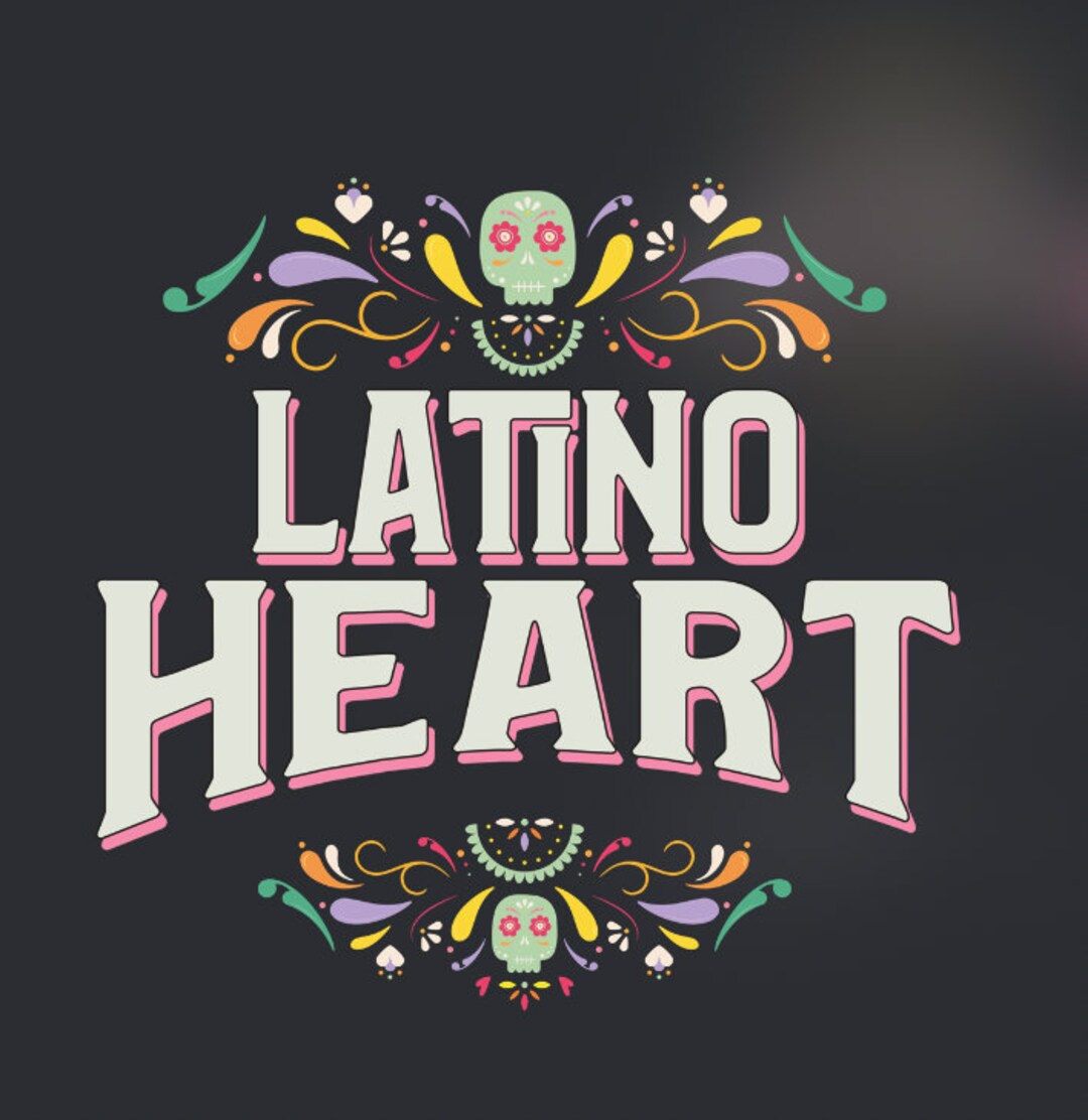 T-SHIRT DESIGN - Latino Heart - Etsy
