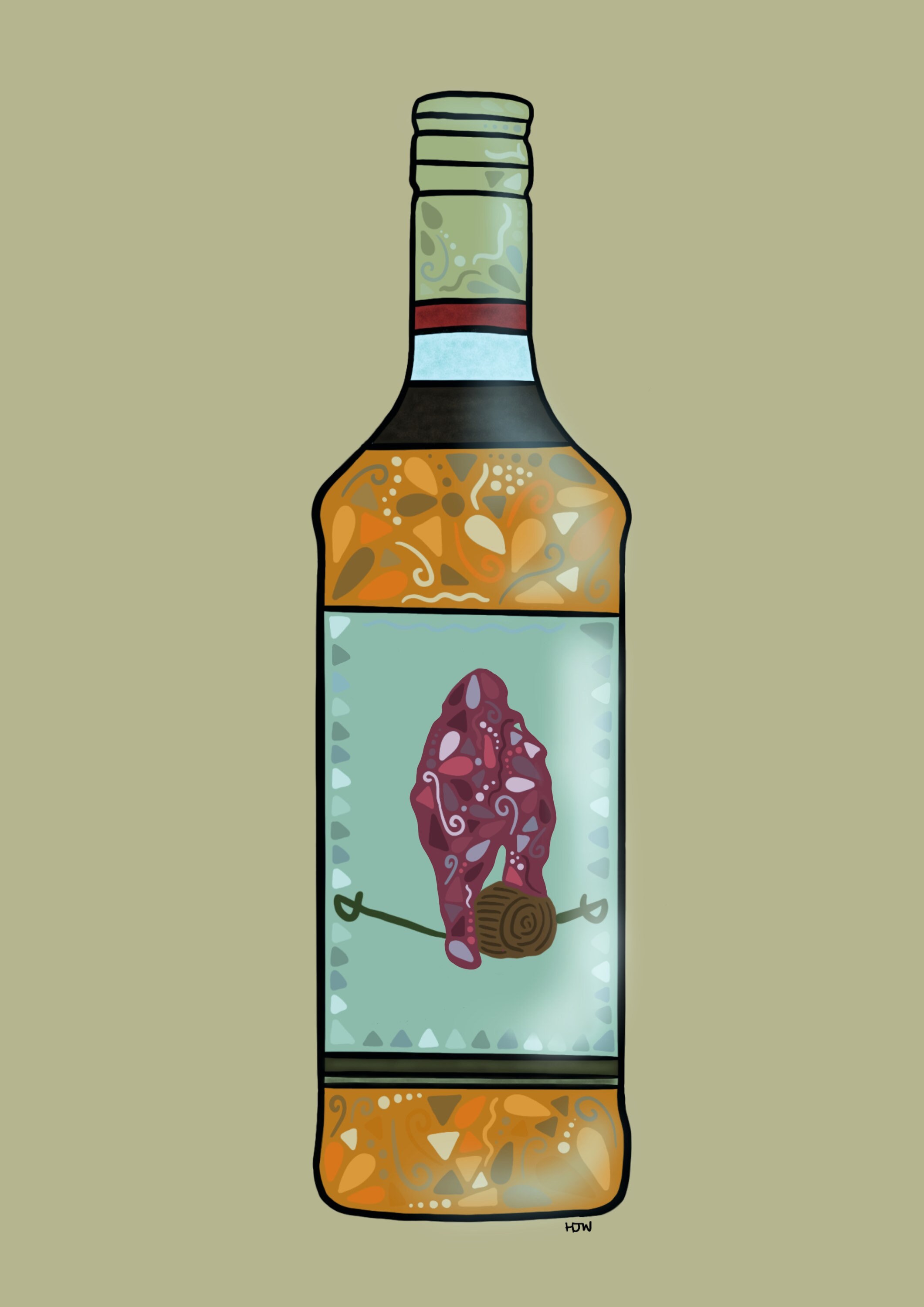 Rum Bottle Drawing at Gary Norris blog