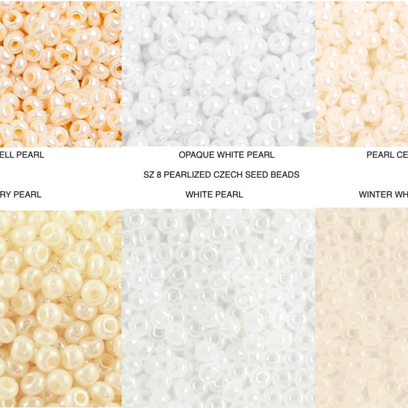 Pearl Seed Beads - Etsy