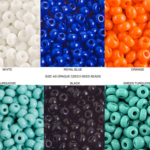 Seed Beads 4/0 - Etsy