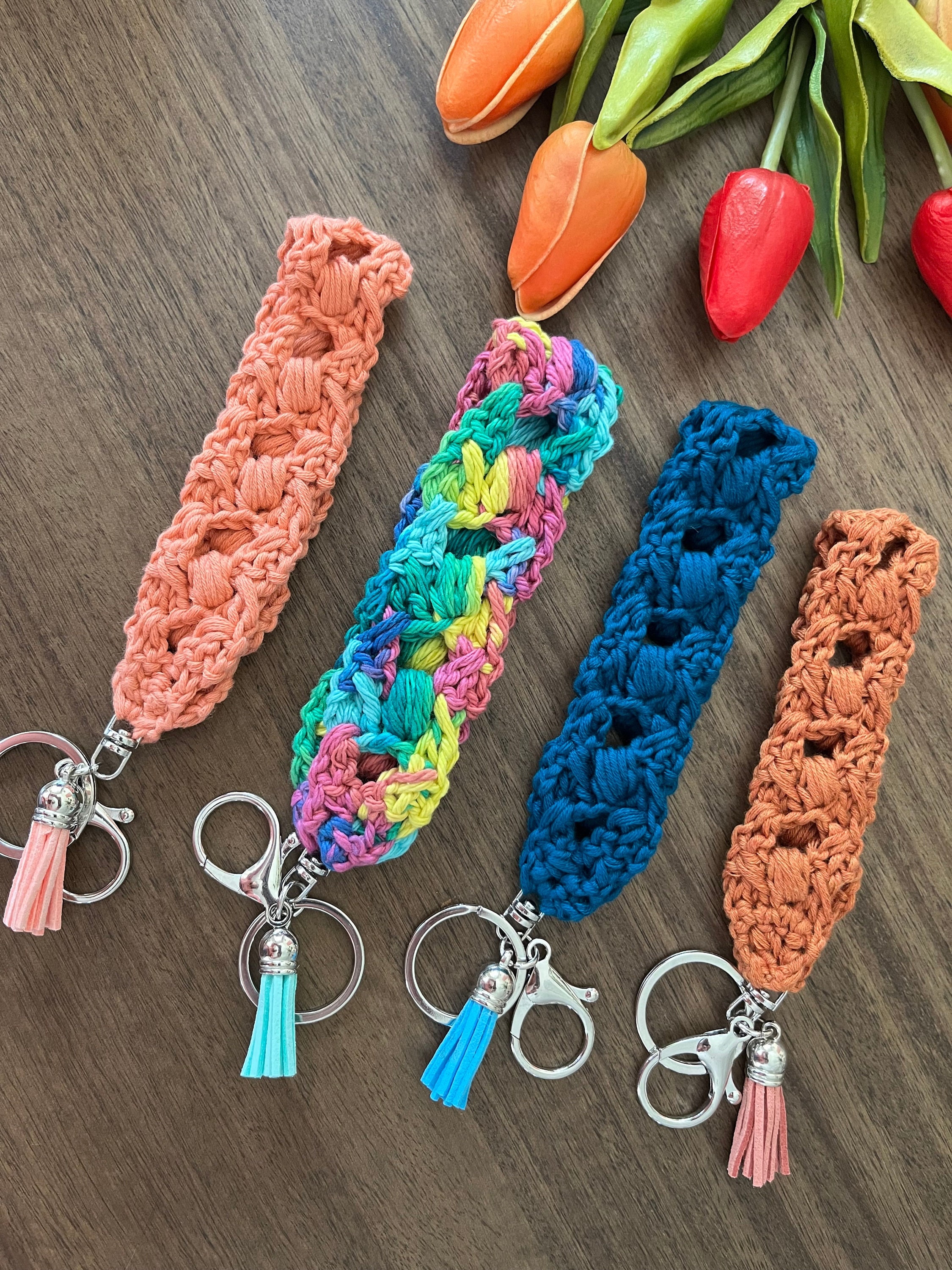 Jewel Wristlet CROCHET PATTERN the Jewel Keychain Wristlet - Etsy
