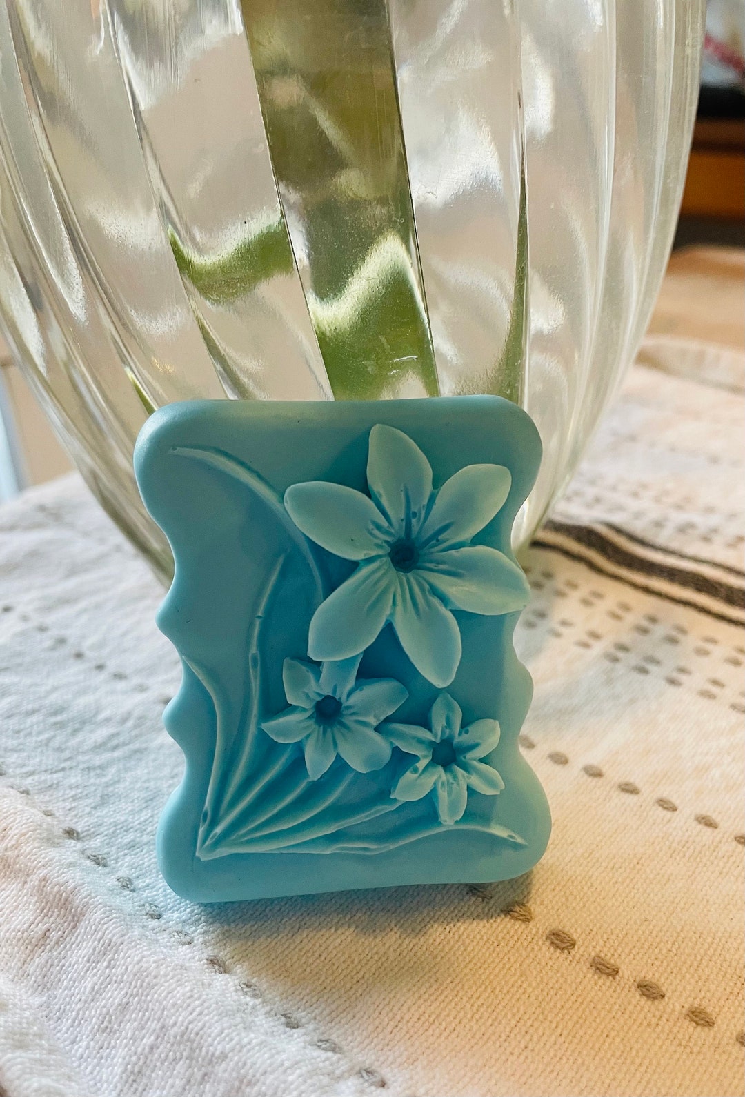 Blue Lagoon Flower Soap. - Etsy