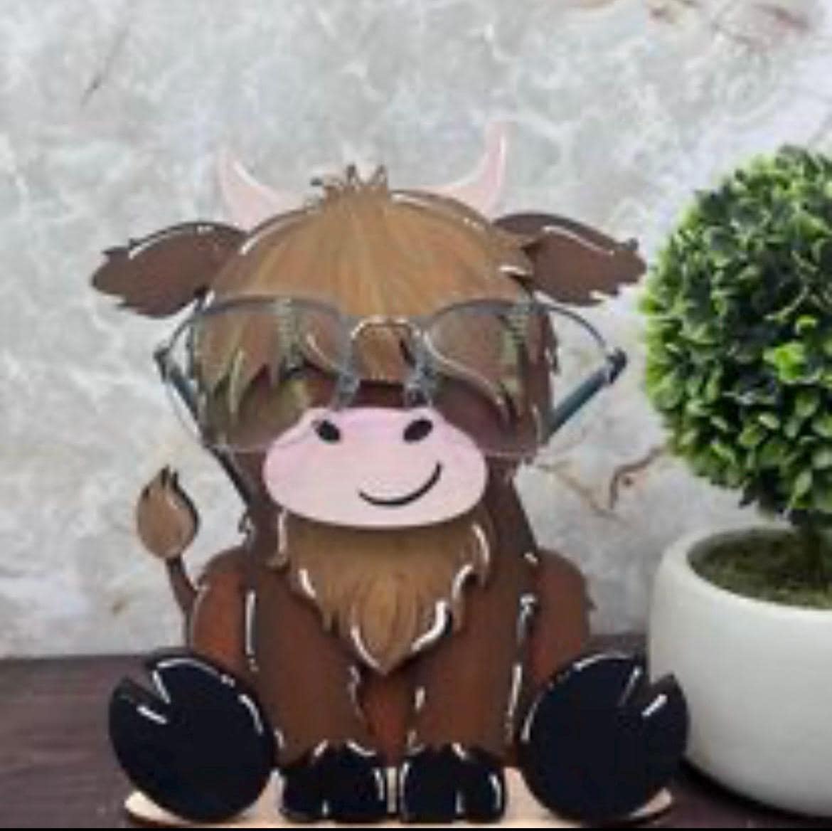 Highland Cow Eyeglass Holder - Etsy