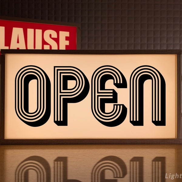 Lighted Open Sign - Etsy