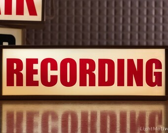 Recording Light Box - Etsy