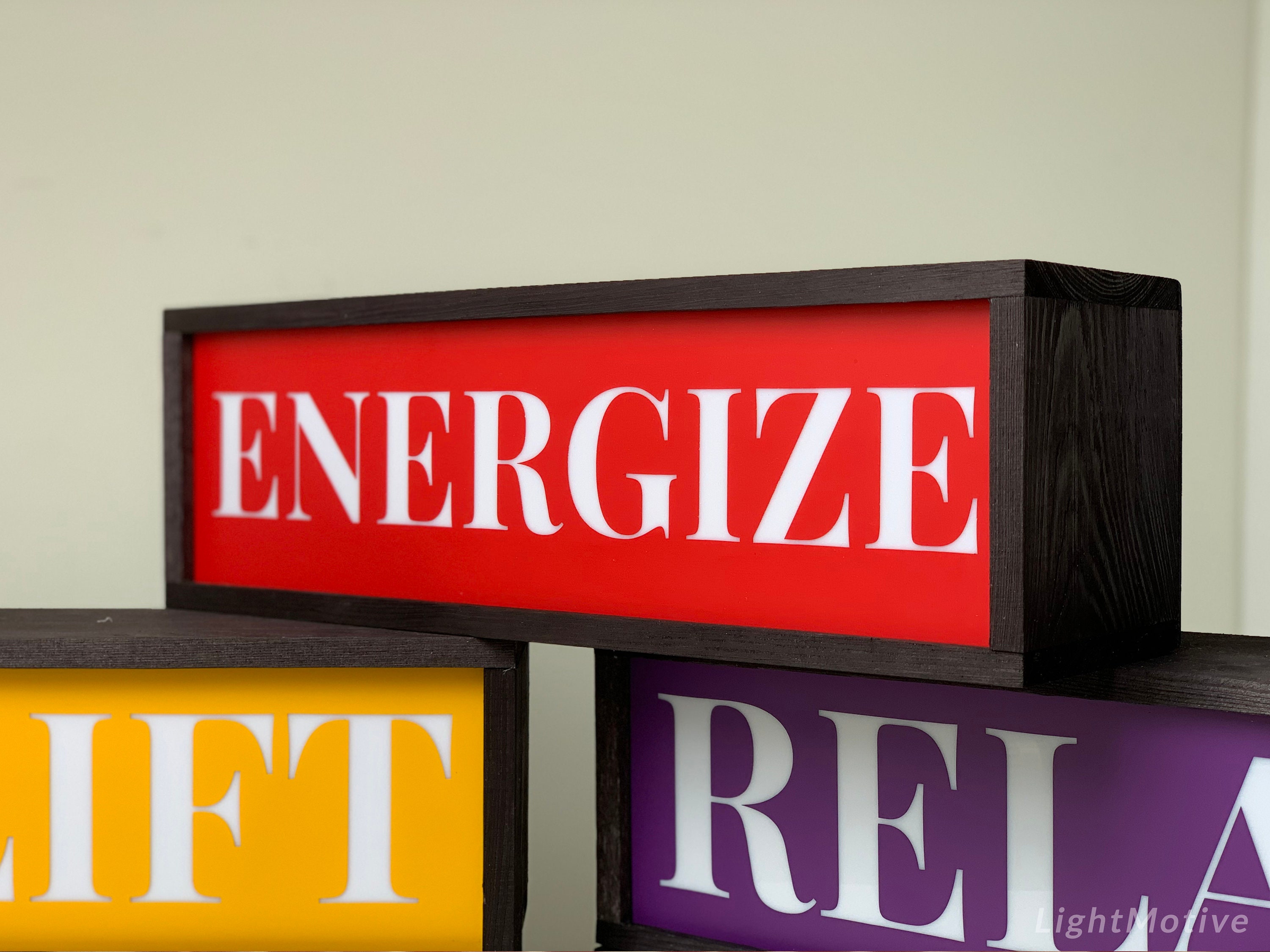 CUSTOM Light Box Light up Sign Illuminated Sign Wine Box HANDMADE PLUG ...