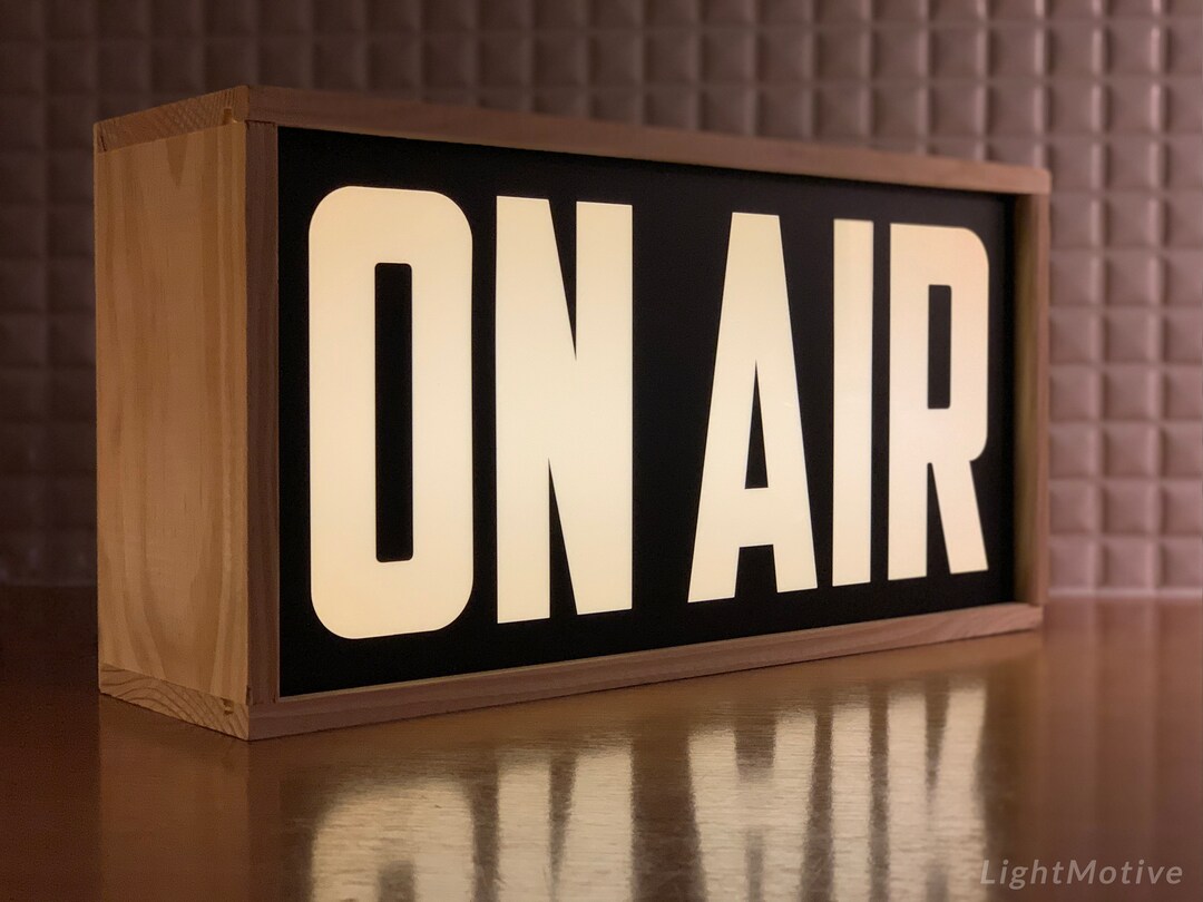 On Air Light Box Light up Sign Illuminated on Air Sign - Etsy UK