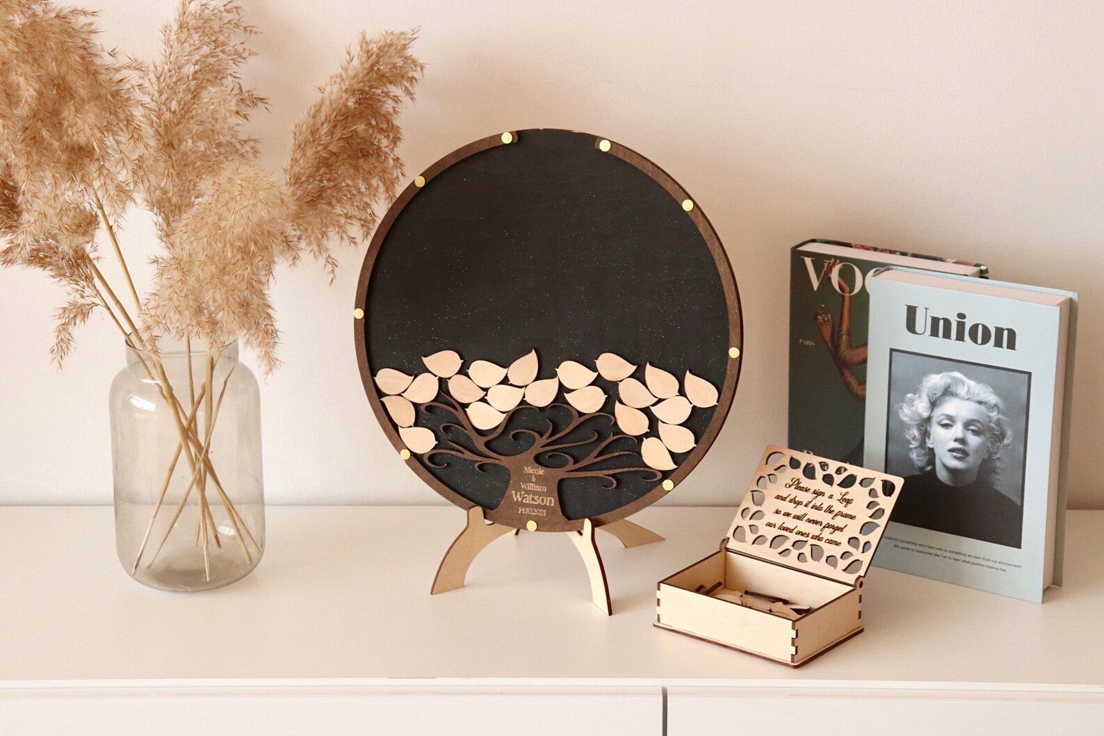 Wedding Guest Book Drop Box Alternative Wedding Guest Book - Etsy