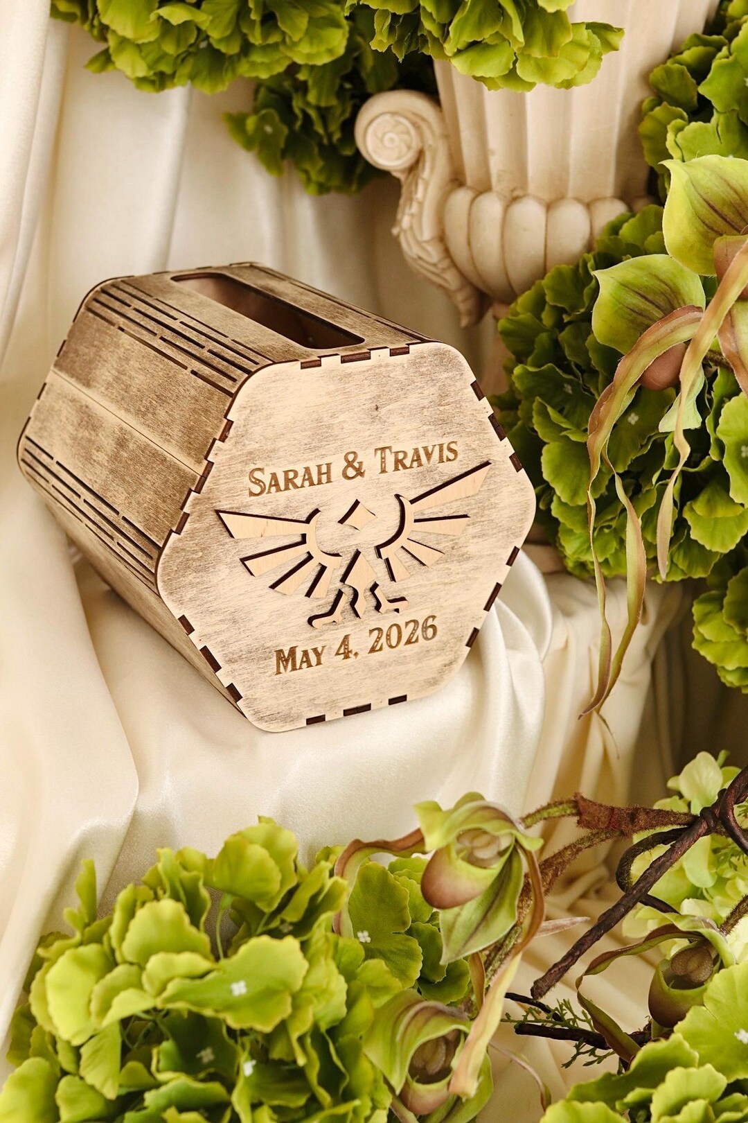 Wood Card Box Wedding Personalized Wedding Card Box Unique Card Box ...