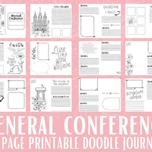 LDS General Conference Journal Succulent Version Young - Etsy