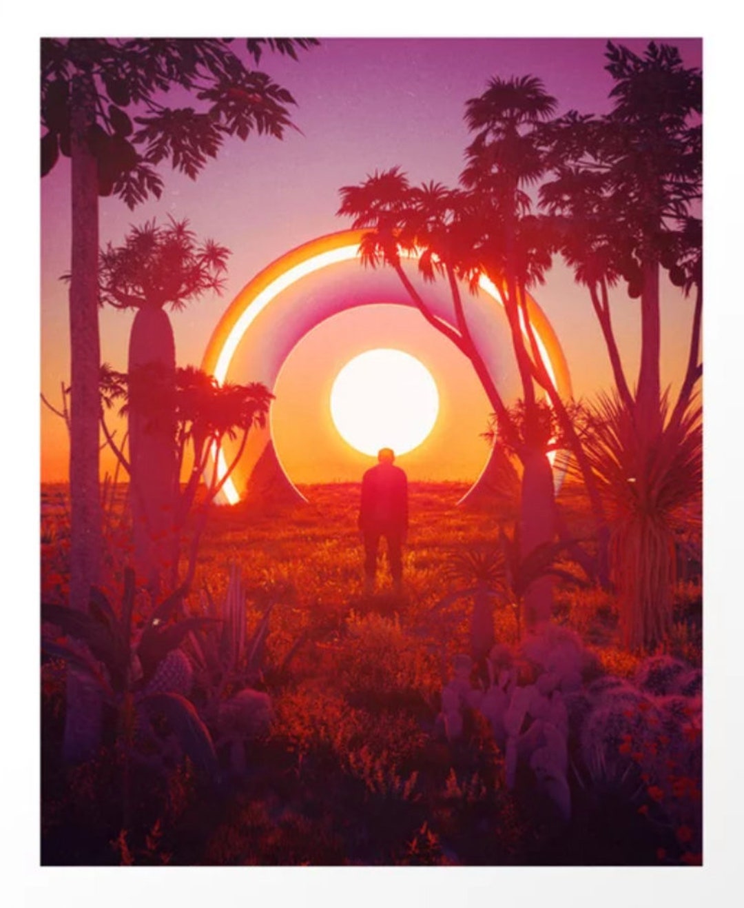 Beeple Official Print NFT Flat Earth Sunrise - Etsy