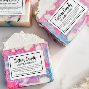 Cotton Candy Bar Soap - 100% Handmade With Eco Friendly Materials - Etsy