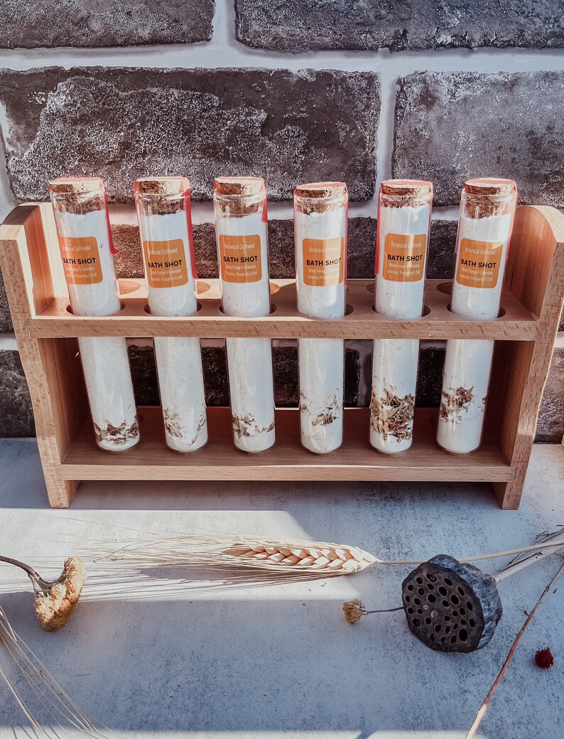 Bath Shot: Single Use Test Tube Botanical Bath Salts - Etsy