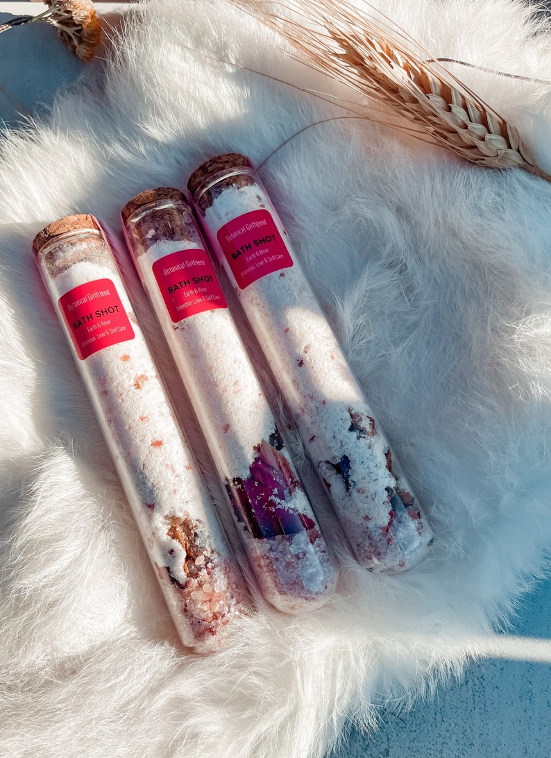 Bath Shot: Single Use Test Tube Botanical Bath Salts - Etsy