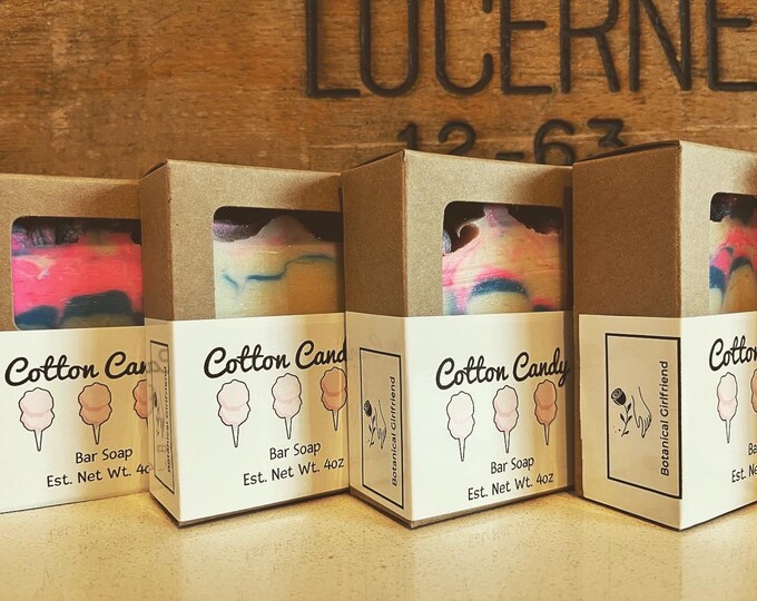 Cotton Candy Bar Soap 100% Handmade With Eco Friendly - Etsy