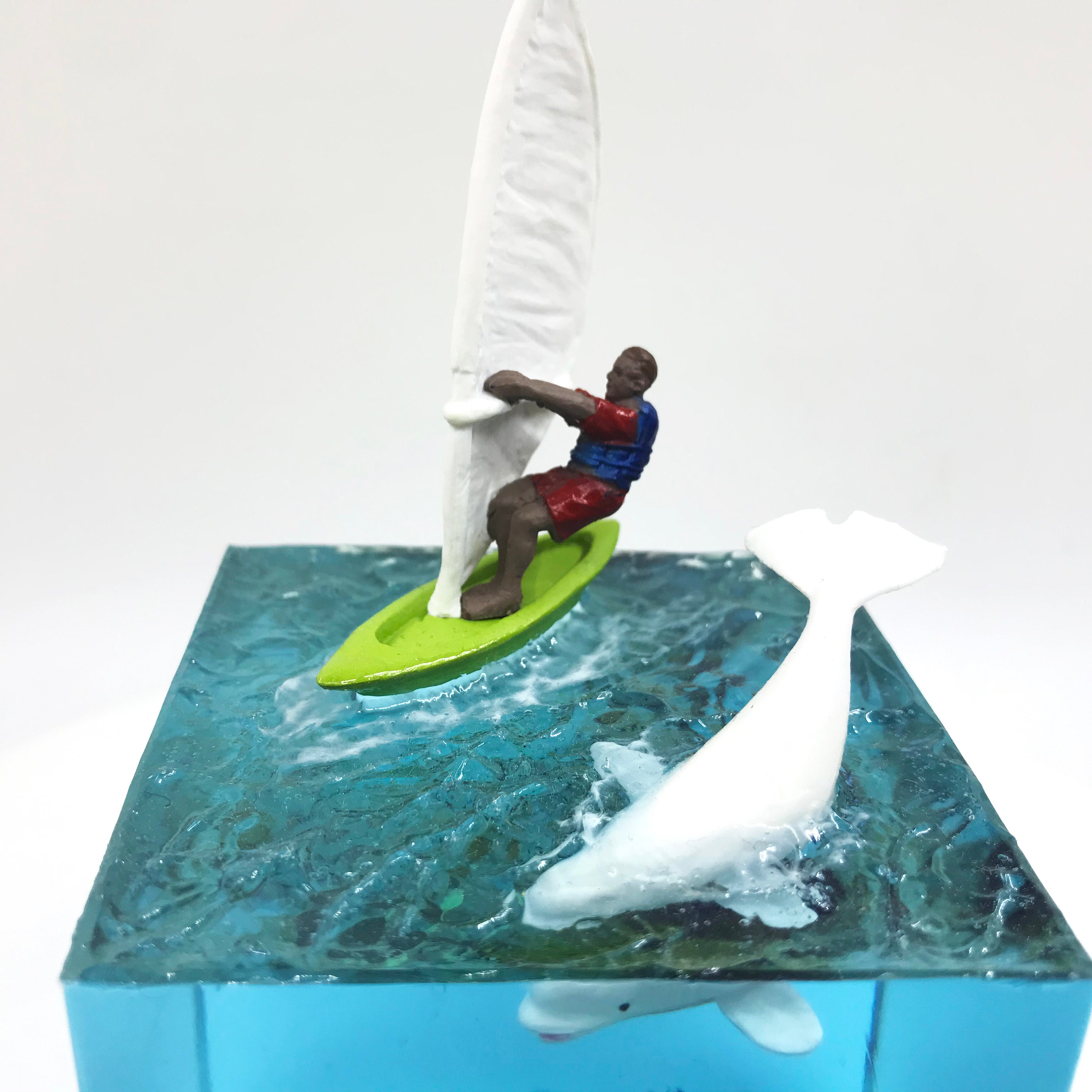 Resin Art Epoxy Cube Night Light Ocean Creature Paperweight - Etsy UK