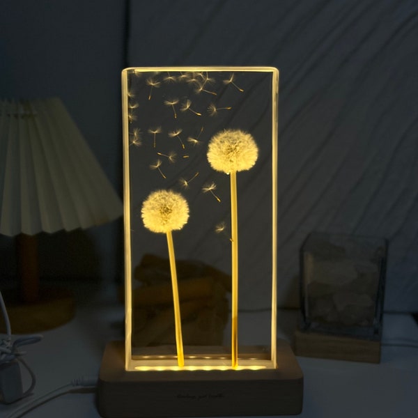 Dandelion in Resin - Etsy