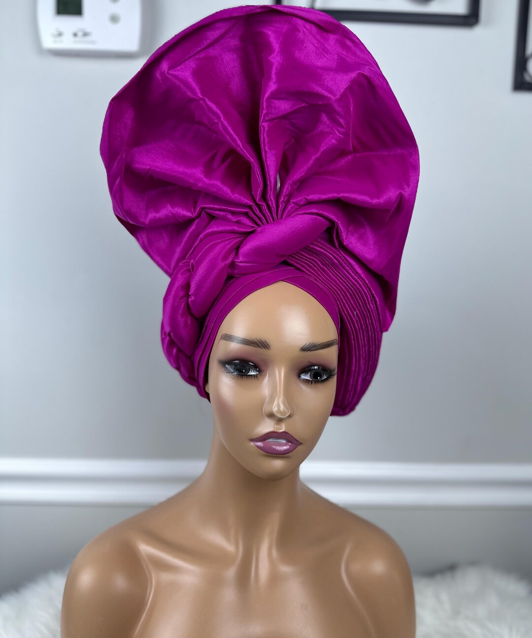 Luxury Pleated Autogele, Twisted Turban - Etsy