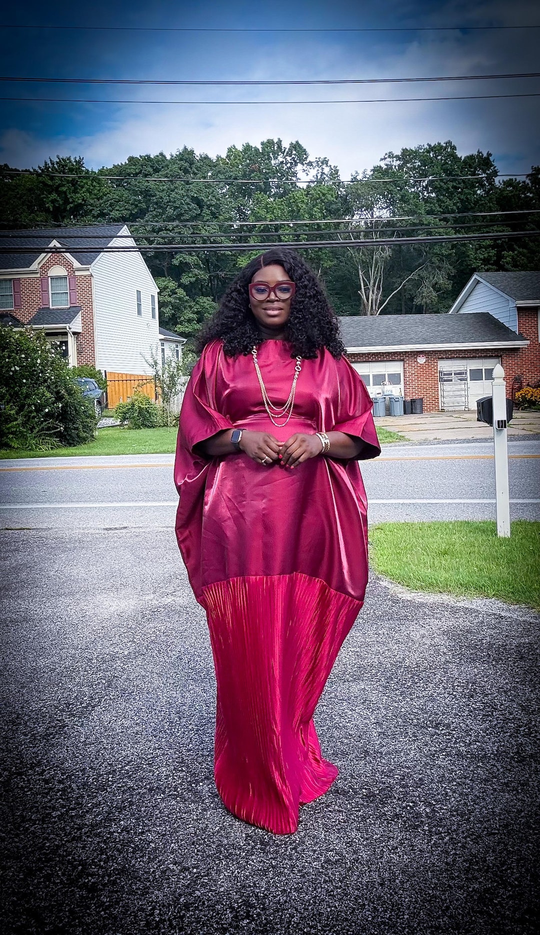 Liquid Mikado Plain and Pattern Bubu Dress, Silk Kaftan, Boubou, Party ...