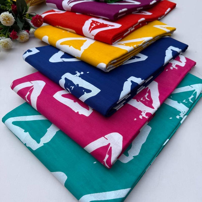 Adire Fabric Green - Etsy