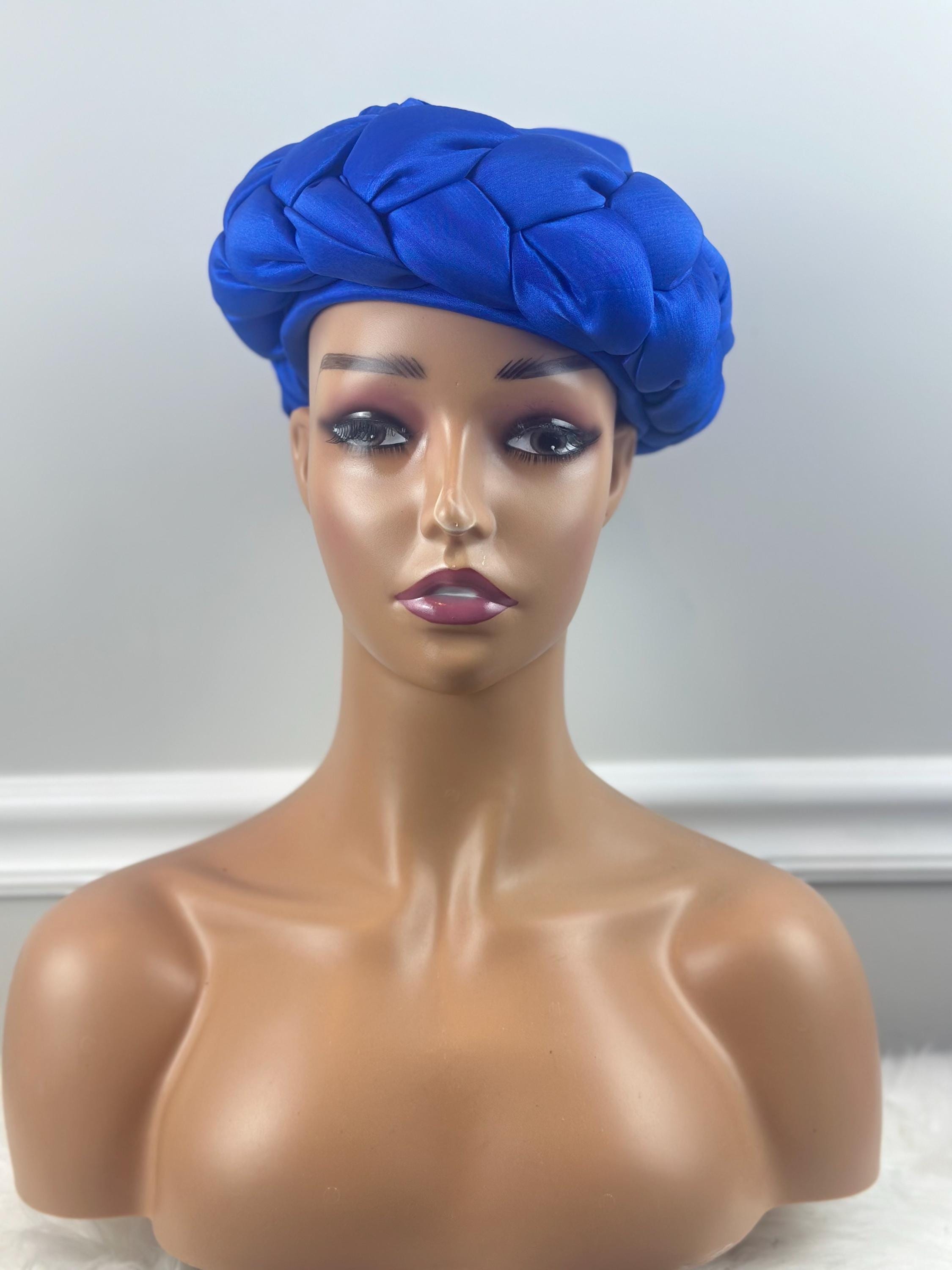 Luxury Twisted Zara Cap, Hat, Braided Turban, Bedazzled Turban, Braided ...