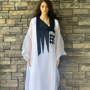 White Organza Bubu, Embroidery Bubu, Boubou, Party Dress, Bubu ...