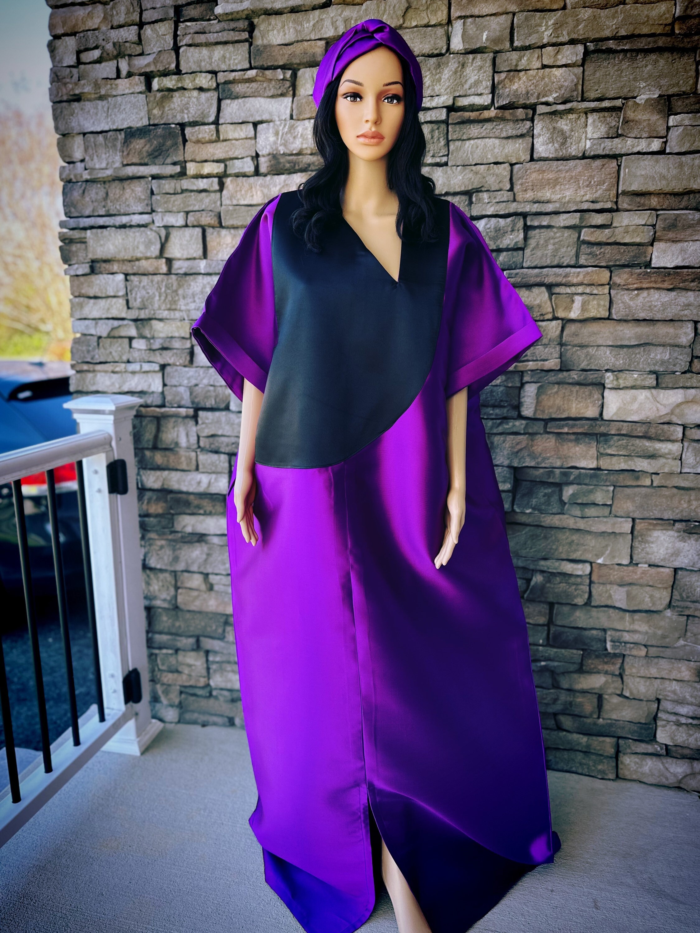 Rich Aunt Two-toned Mikado Bubu, Agbada, Boubou, Kaftan, Wedding Party ...