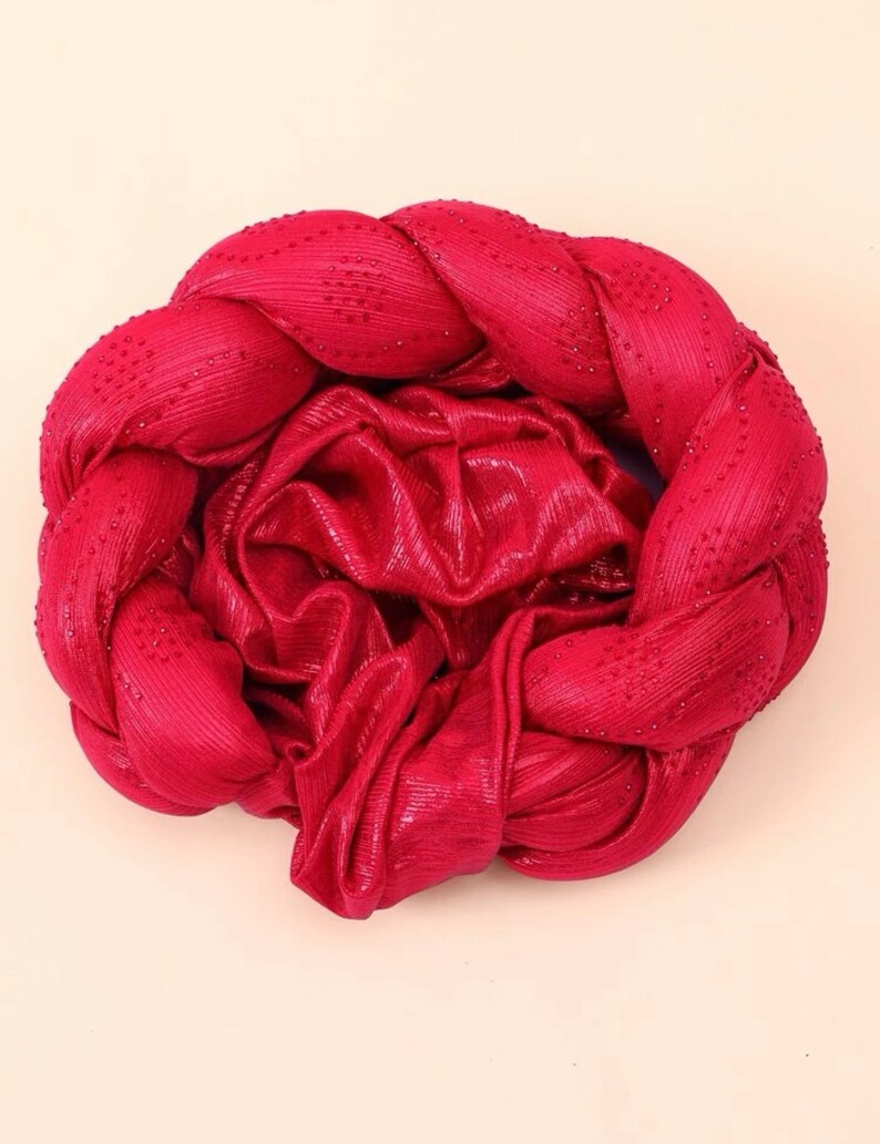 Luxury Braided Turban, Embellished Turban, Braided Turban, Twisted ...
