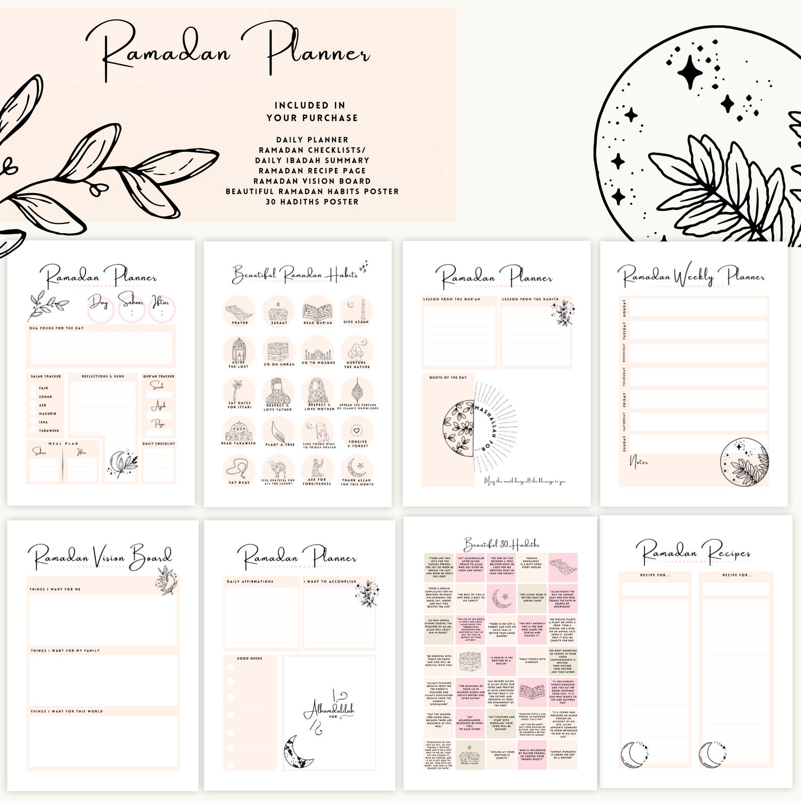 Ramadan Planner Ramadan Organiser Printable Ramadan Journal Ramadan Ramadan Planner Ramadan Organiser Printable Ramadan Journal Ramadan