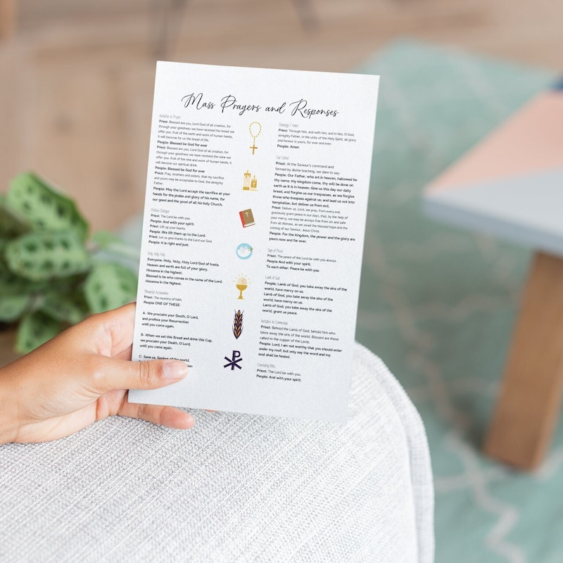 Print Catholic Mass Cards - Etsy