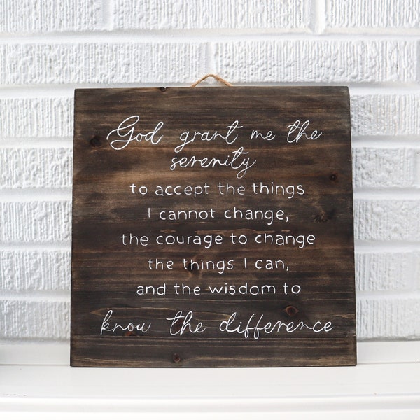 Serenity Sign - Etsy