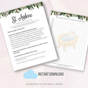 St. Andrew Christmas Novena Printable + Prayer Tracker | Advent Novena ...