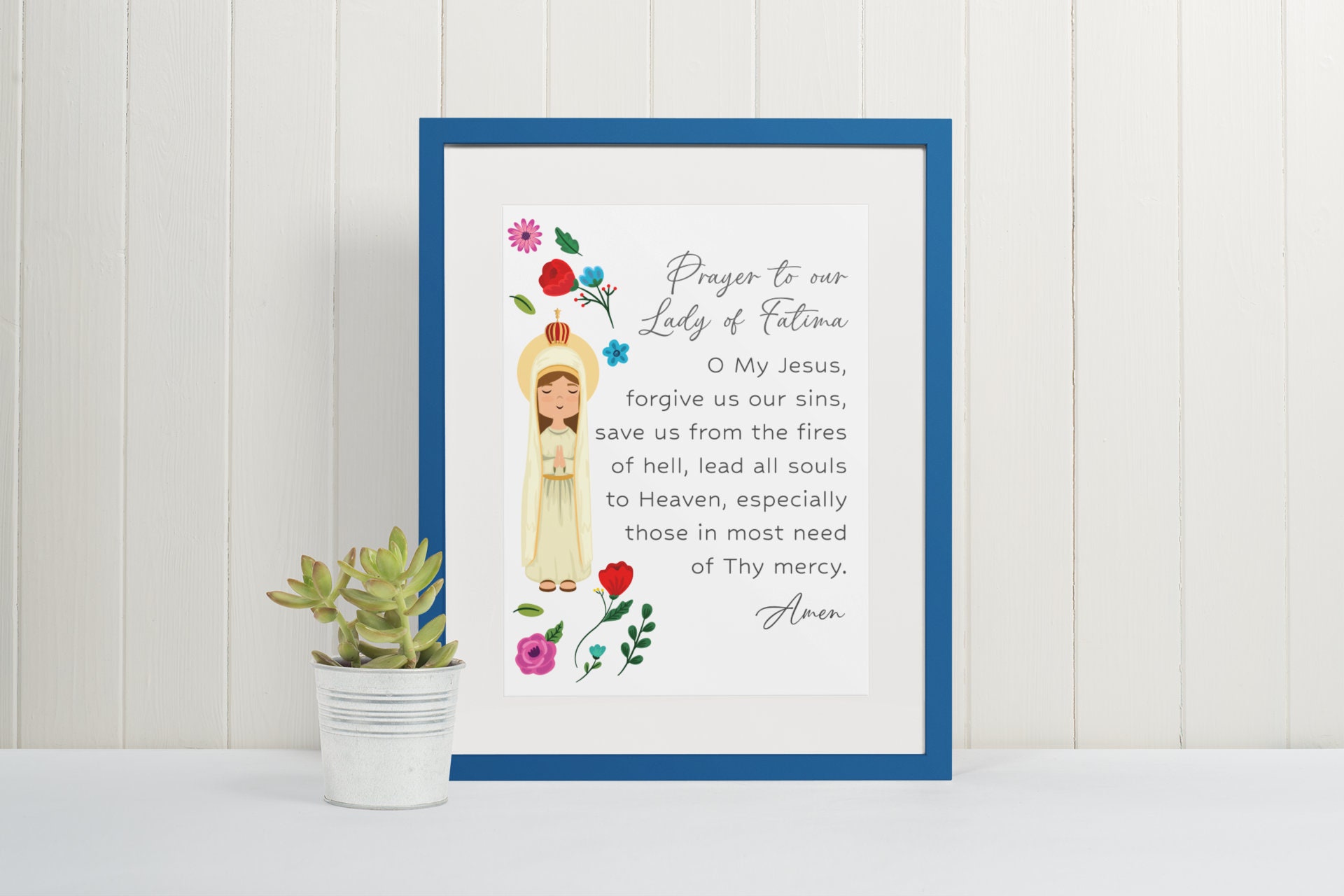 Fatima Prayer in English and Latin - Digital Download - Etsy