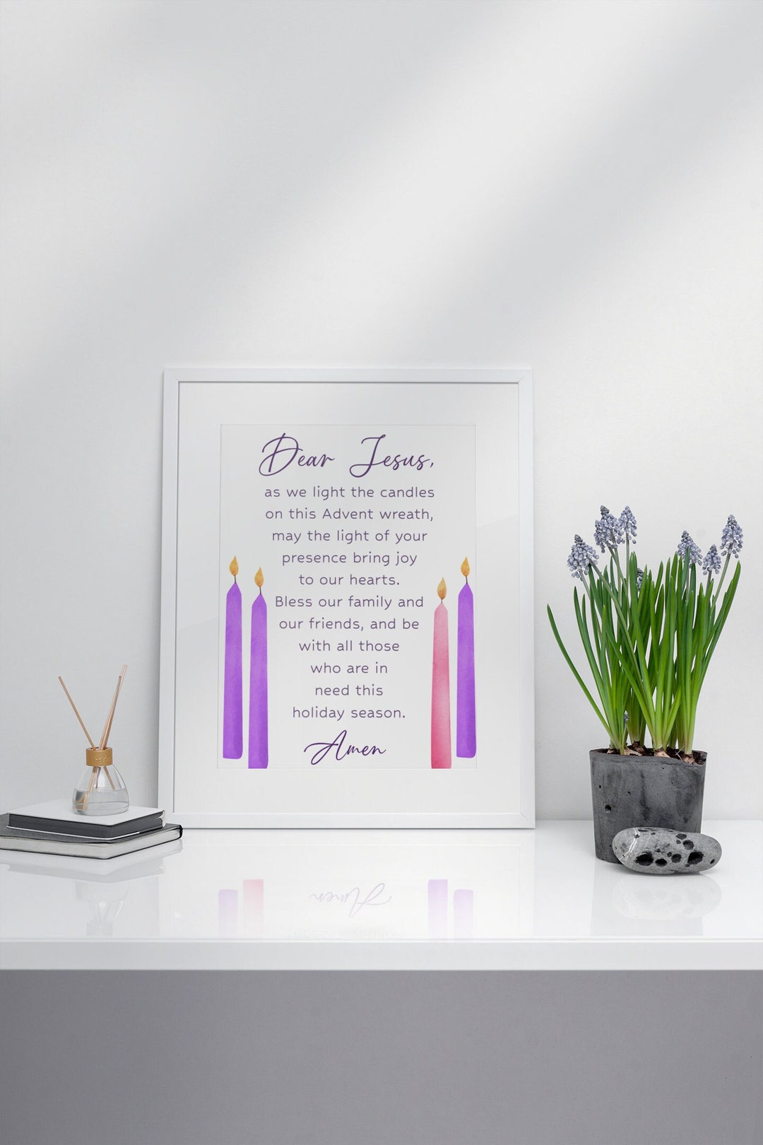 Advent Wreath Prayer Printable Wall Art Catholic - Etsy
