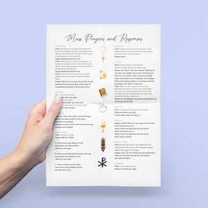 Catholic Mass Prayers and Responses Art Print (digital Download) - Etsy