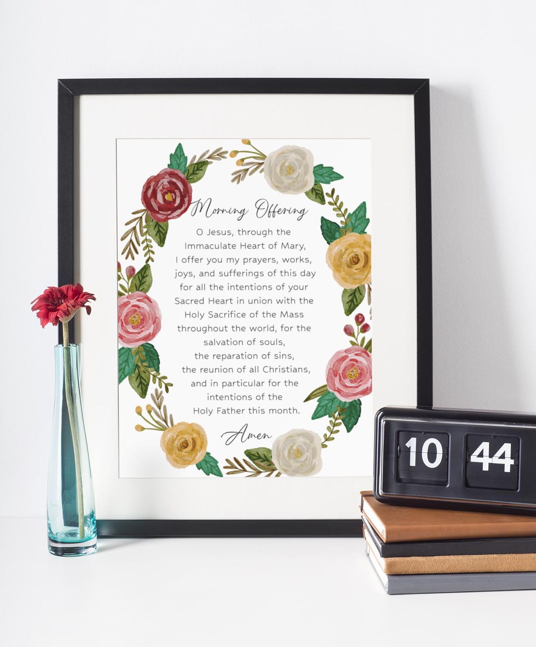 Morning Offering Prayer Art: Catholic Daily Devotion (digital Download ...