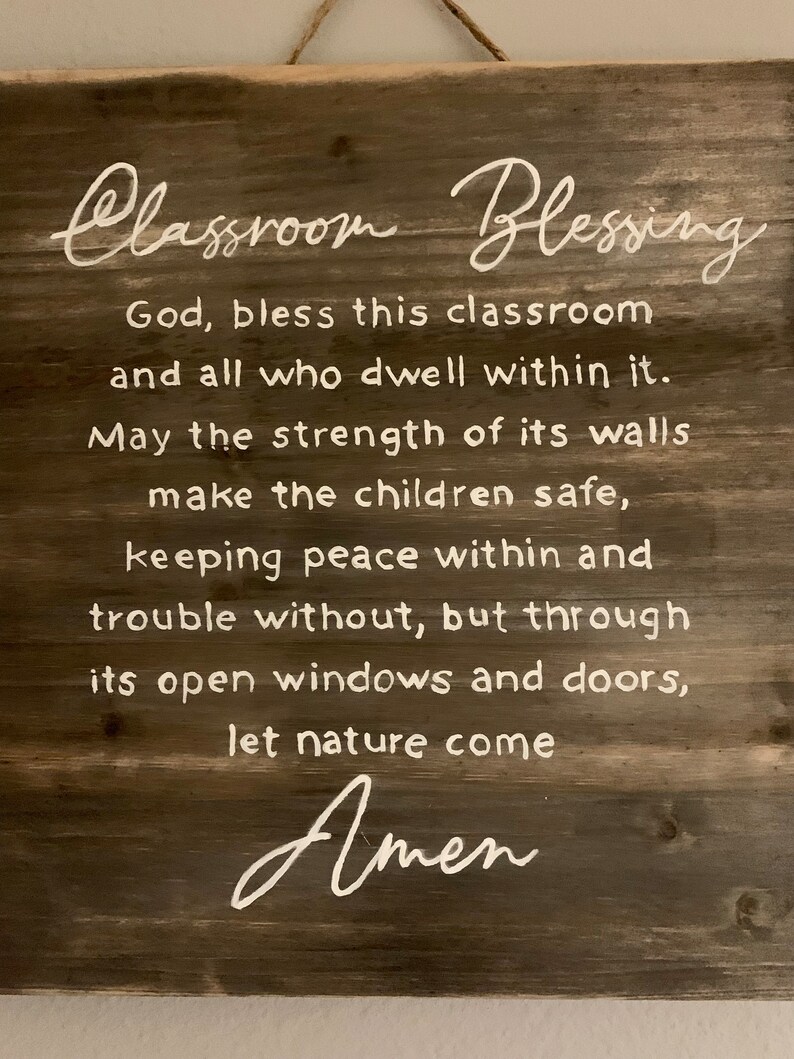 Classroom Prayer Blessing for Teachers Teacher's Prayer - Etsy