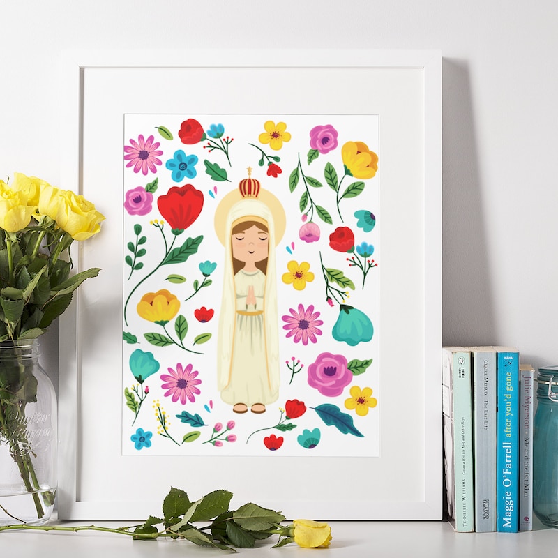Our Lady of Fatima Poster - Etsy