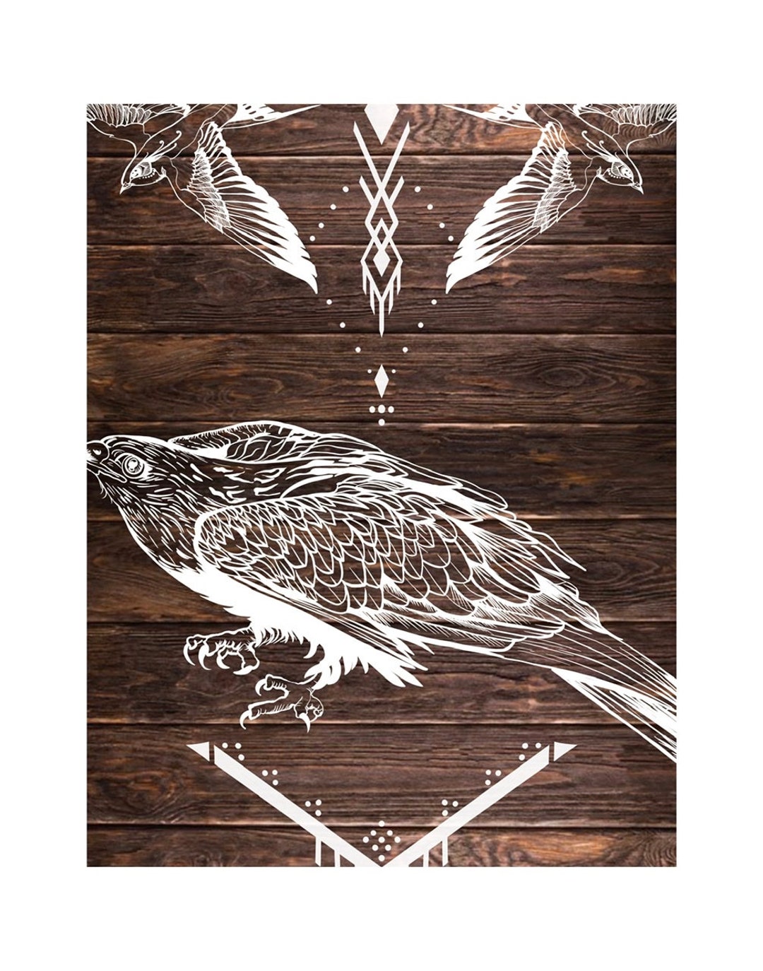 Vector Nature DXF, SVG, PNG Jpeg Hawk and Swallow Vectors for Cricut ...