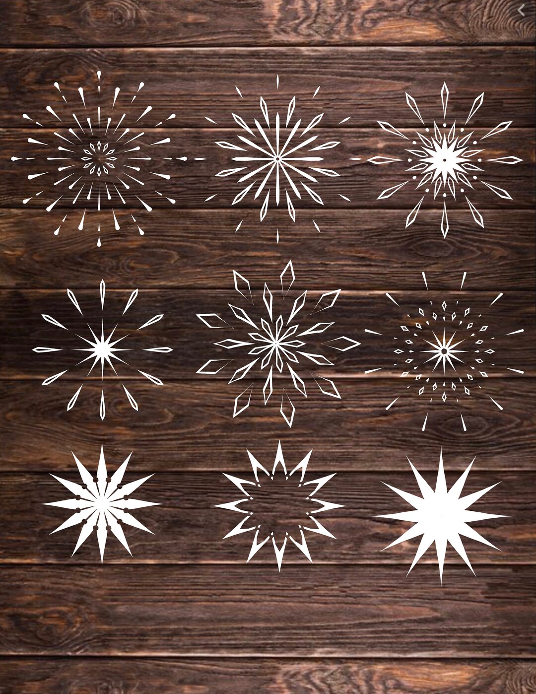 Starburst Firework SVG DXF Vector Files for Cricut, Laser Cutting, Logo ...