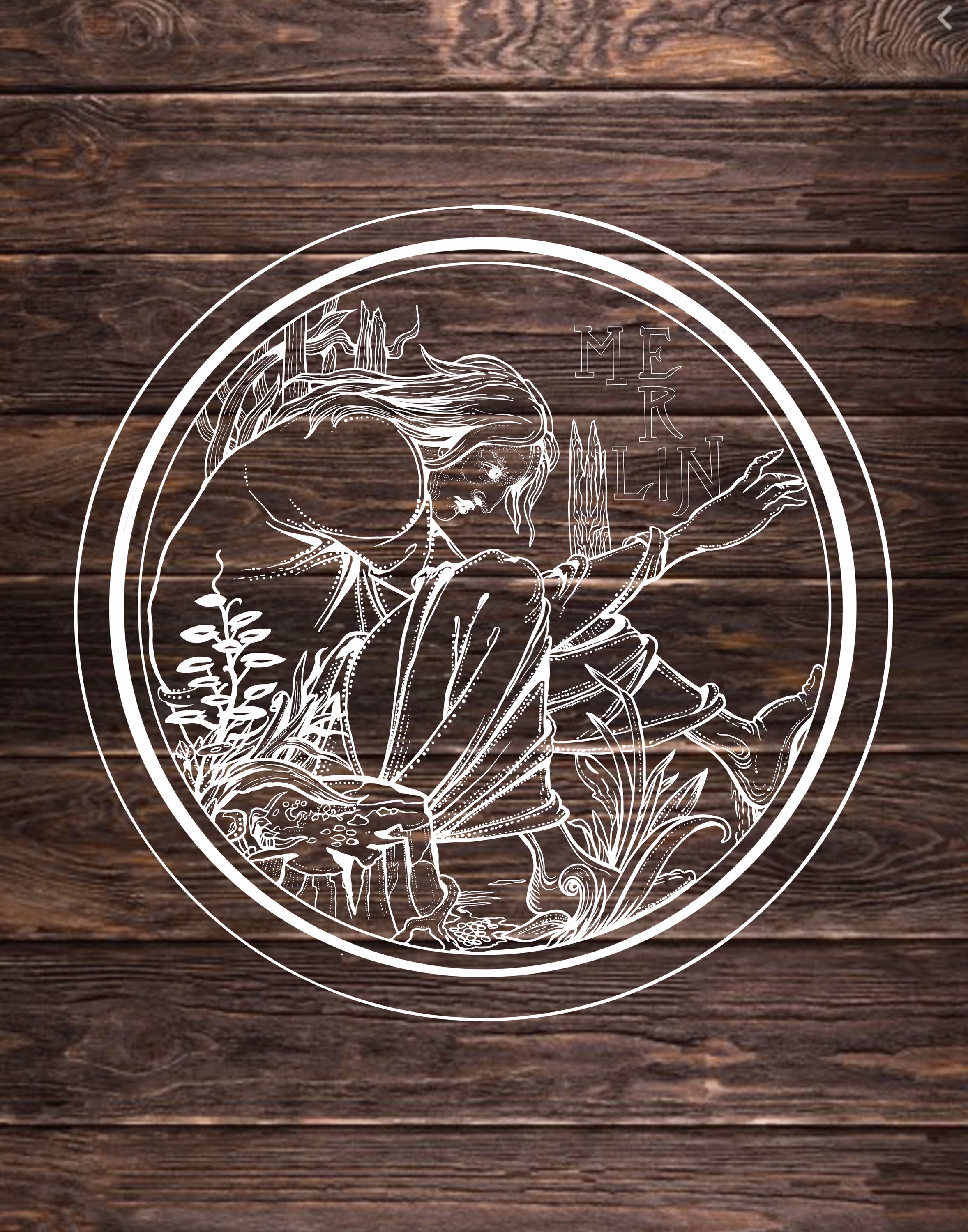 Merlin Vector File SVG DXF Jpeg PNG Fantasy Vector File - Etsy