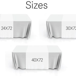 Branded Table Runner for Craft Shows and Vendor Events Customizable ...