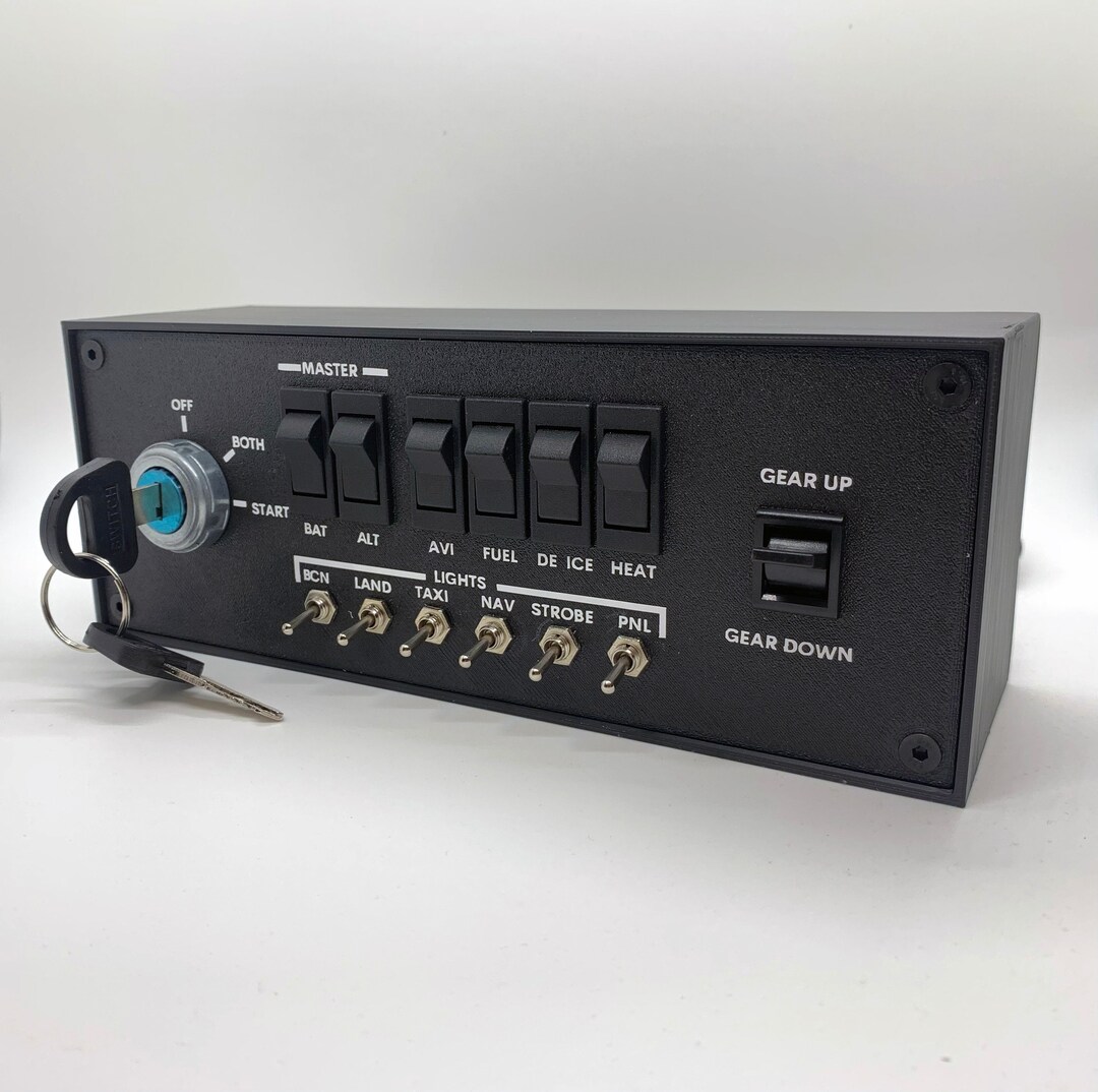 Cessna Style Flight Simulator Button Box With Ignition for MSFS2020 or ...