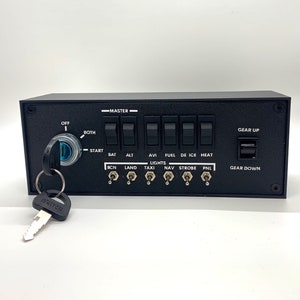 Cessna Style Flight Simulator Button Box With Ignition for MSFS2020 or ...