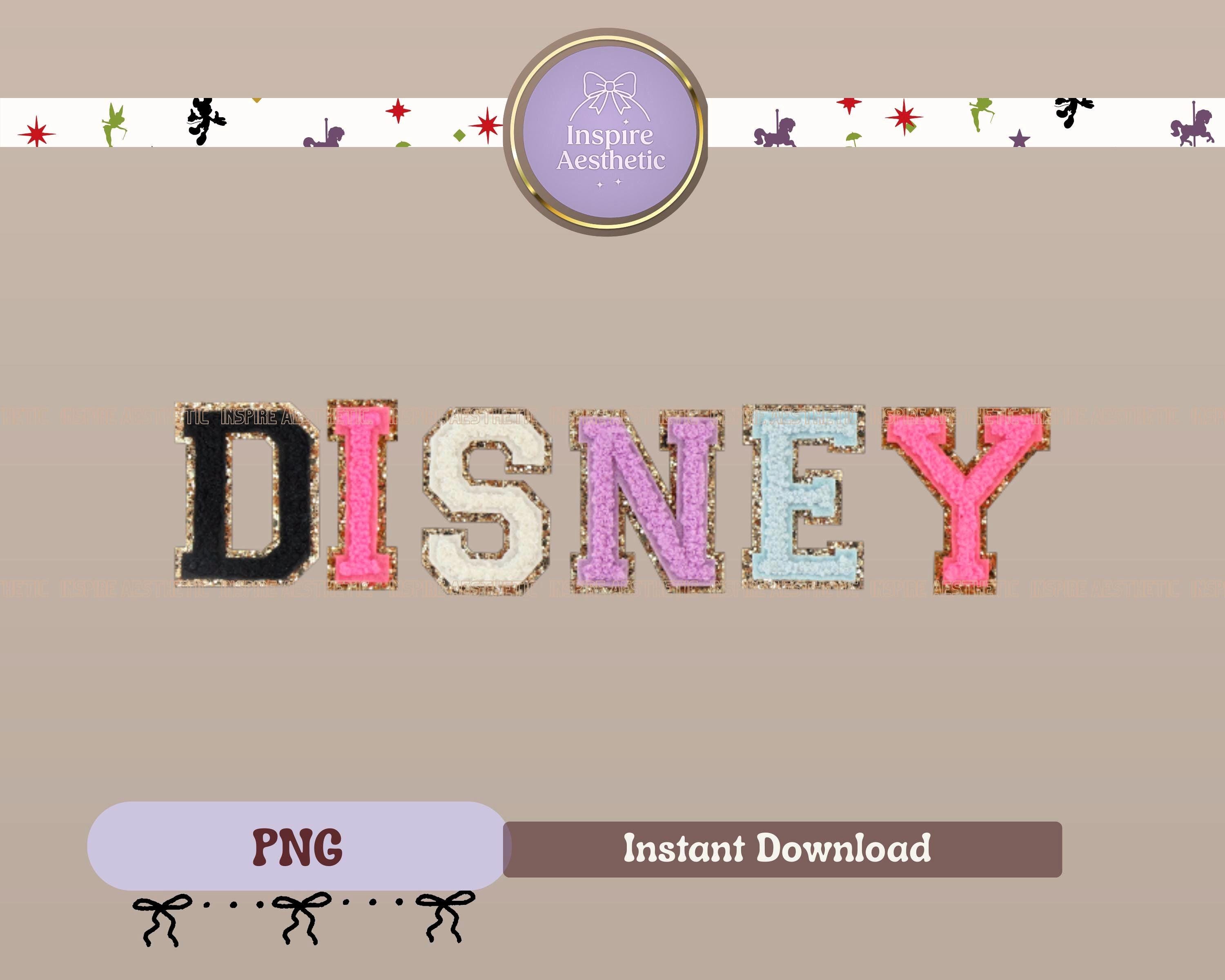 Disney Block Letter PNG | Sequin Outline Digital Download | Sparkly ...