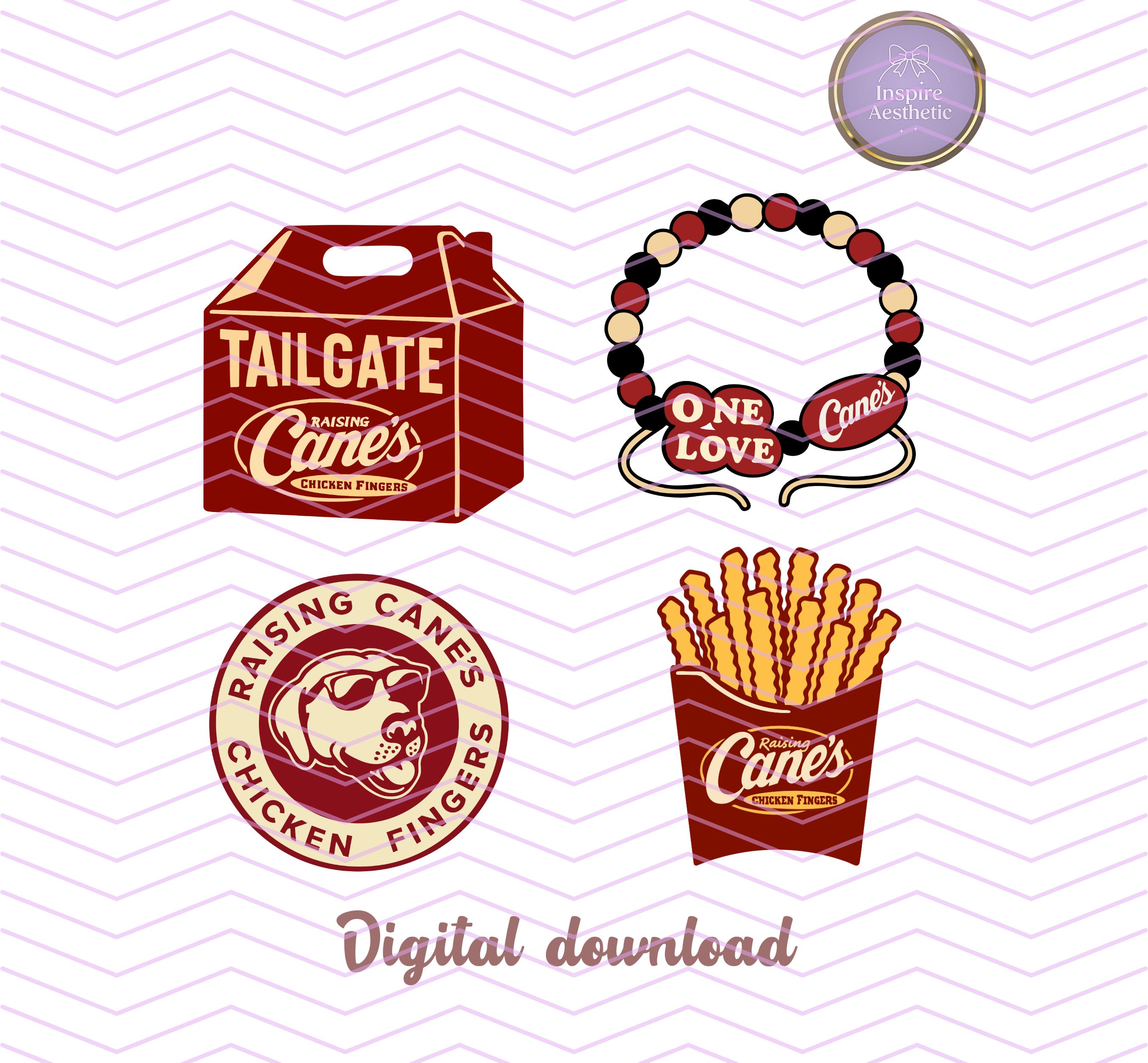 Chicken Fast Food PNG SVG Bundle, Chicken Fingers Clipart, Tailgate ...