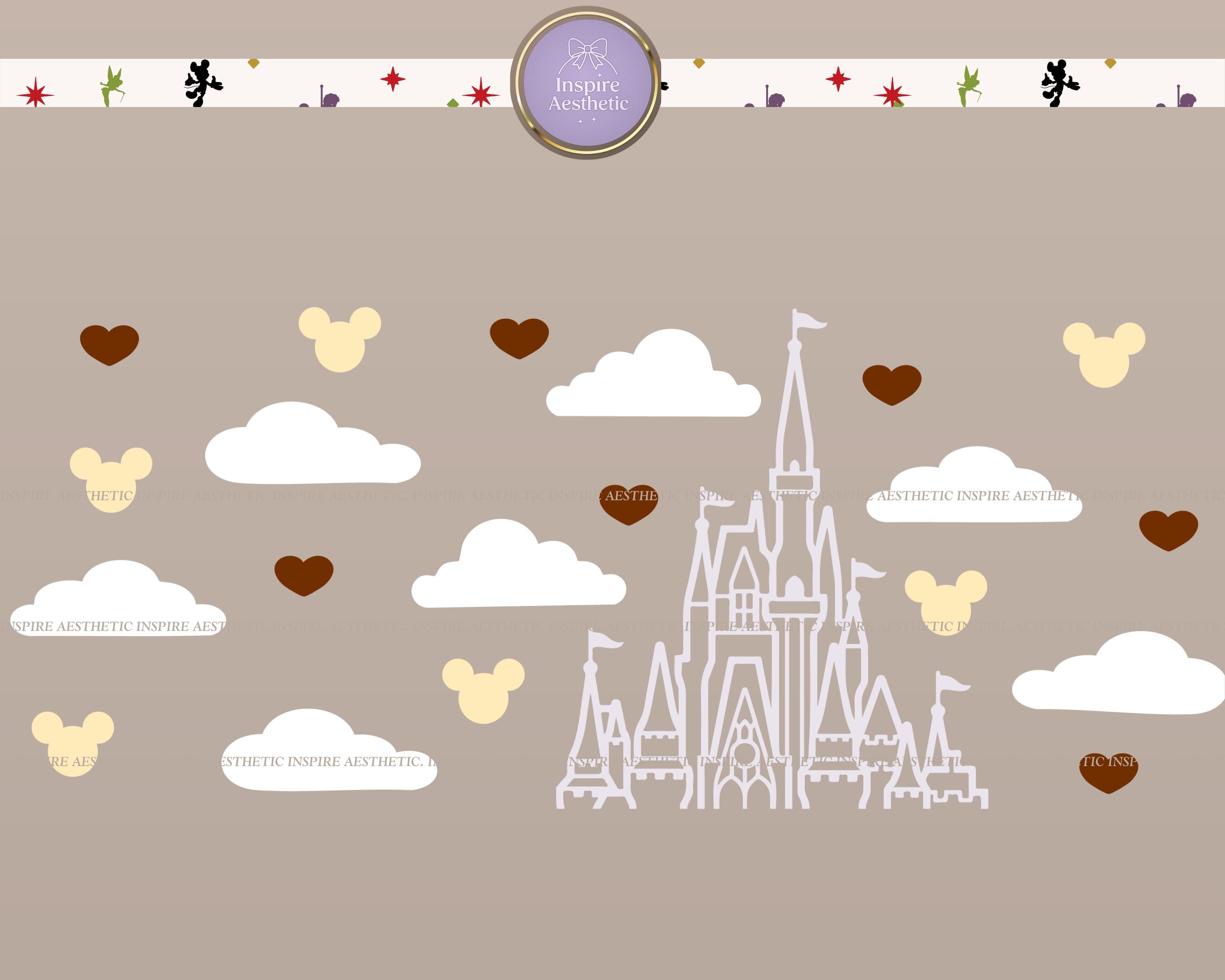 Disney Castle Cup Wrap SVG PNG | Mickey Libbey Glass Cup Design ...
