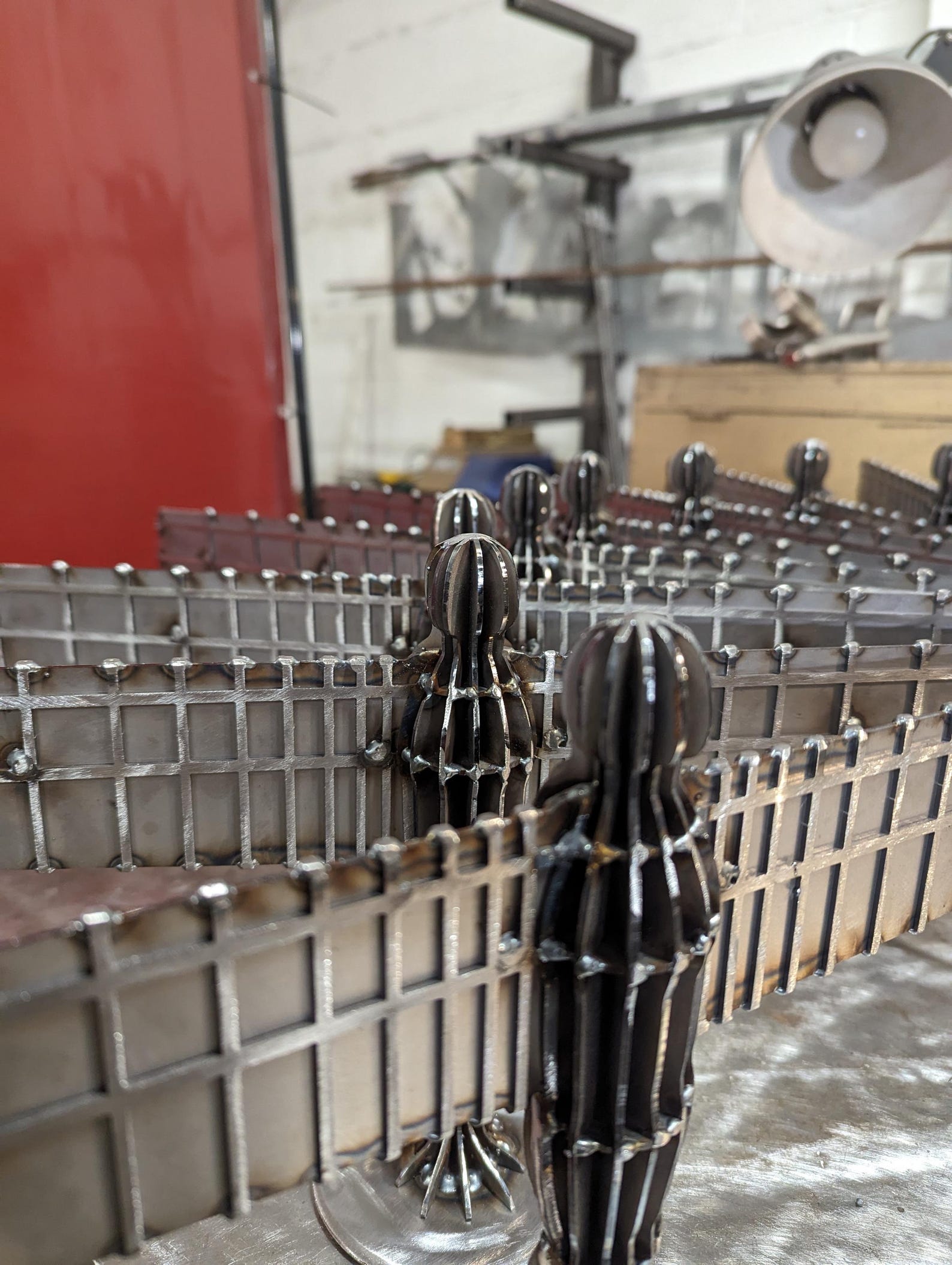 Rusted Steel Angel of the North Inspired Art - Small - Etsy UK