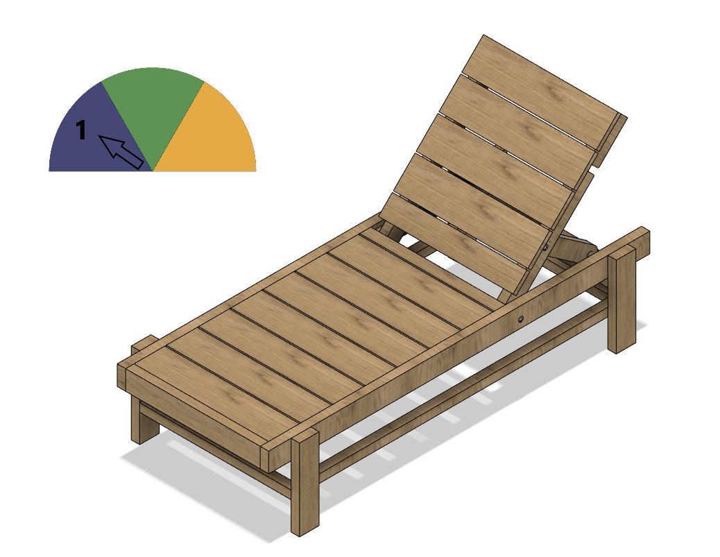 DIY Build Plan Outdoor Lounge Chair Poolside Chair - Etsy