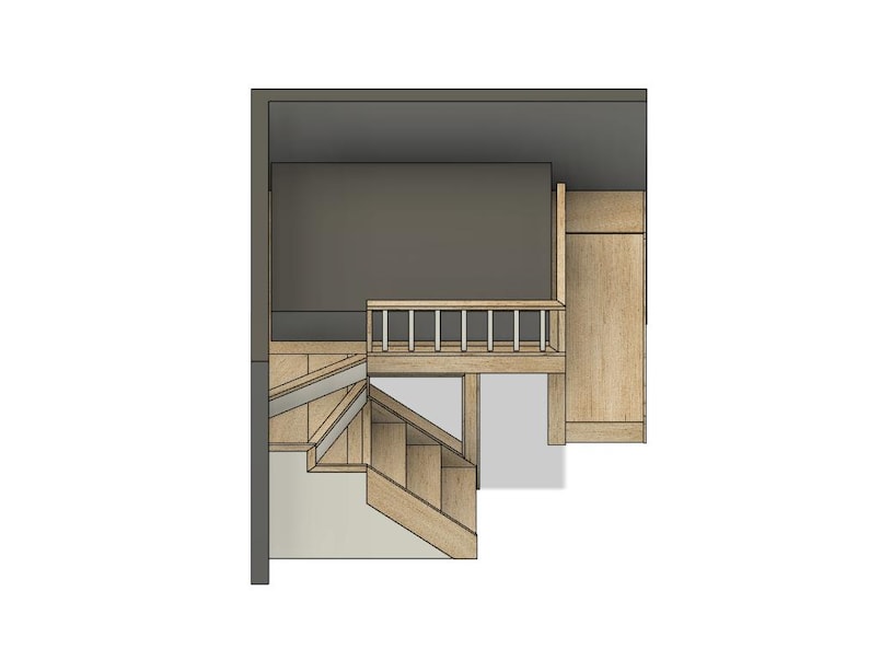 Queen Loft Bed DIY Plans: With Stairs, Slide & Storage (plan #134) - Etsy